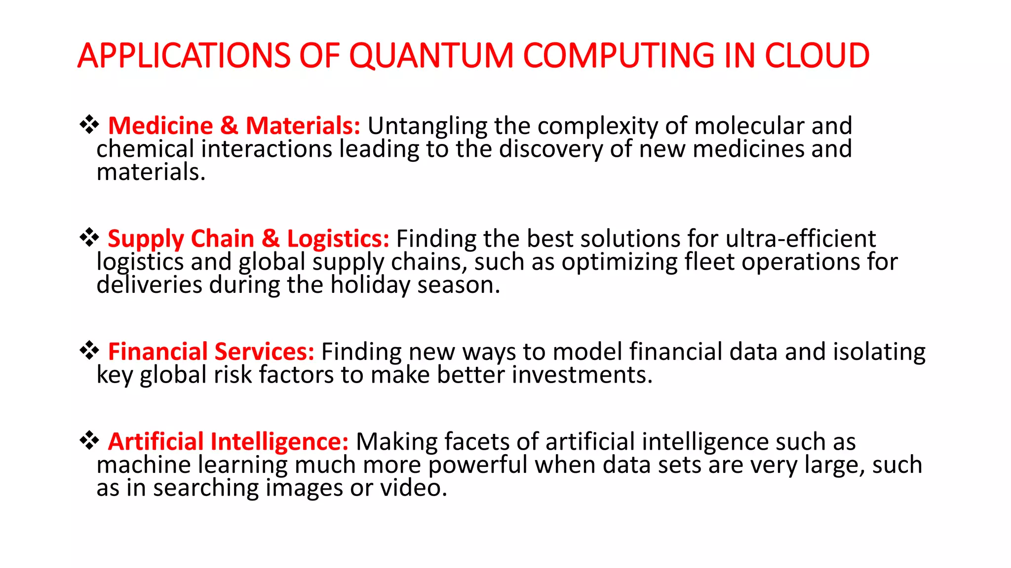 Quantum Computing in Cloud | PPTX