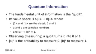 Quantum Computing Fundamentals 2023-04-14 | PPT