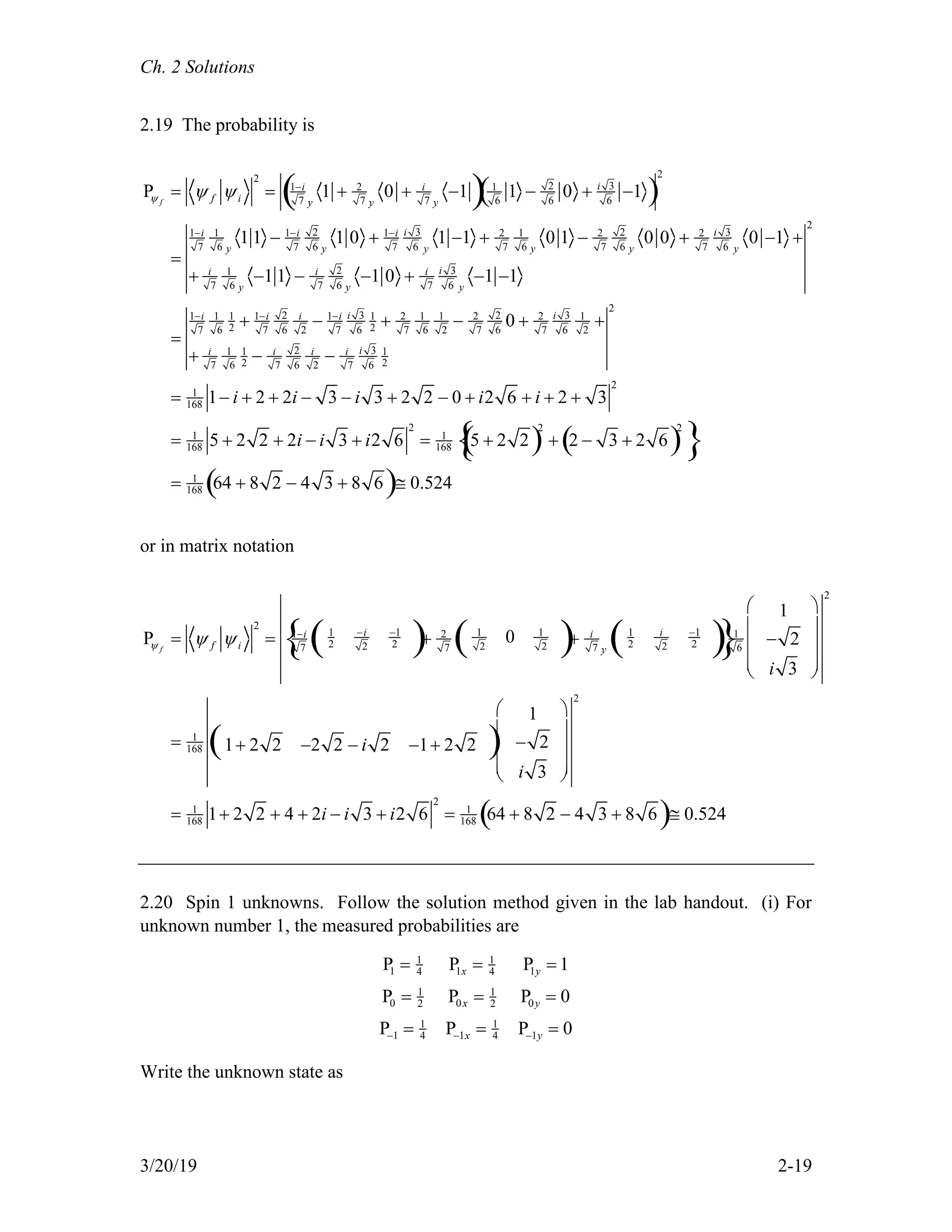 Quantum Mechanics A Paradigms Approach 1st Edition McIntyre Solutions ...