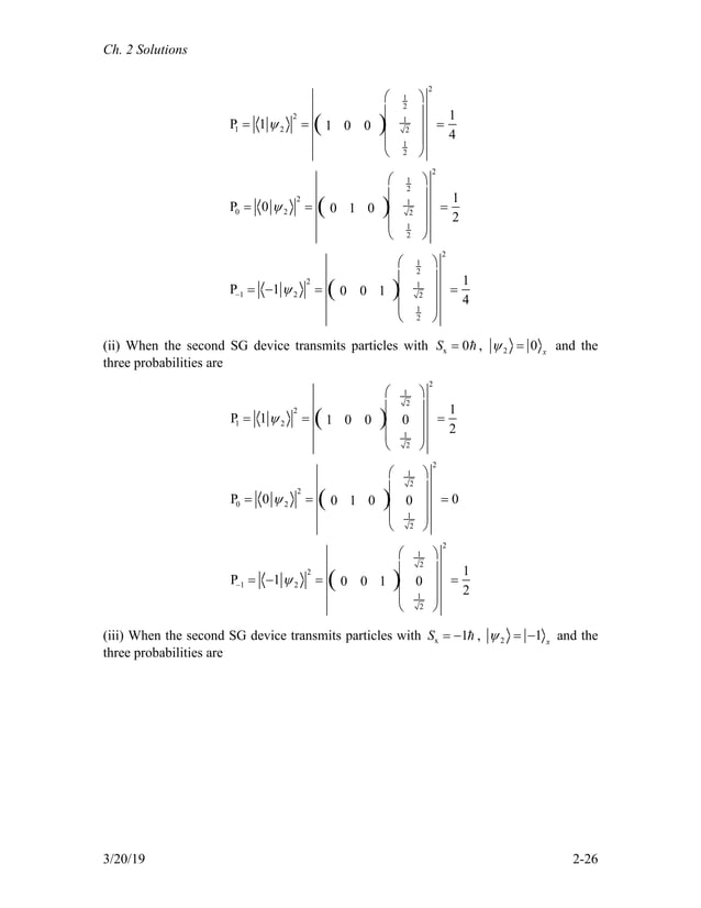 Quantum Mechanics A Paradigms Approach 1st Edition McIntyre Solutions Manual | PDF | Physics ...