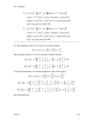 Quantum Mechanics A Paradigms Approach 1st Edition McIntyre Solutions Manual | PDF