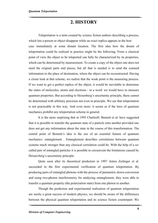Quantum Teleportation | PDF