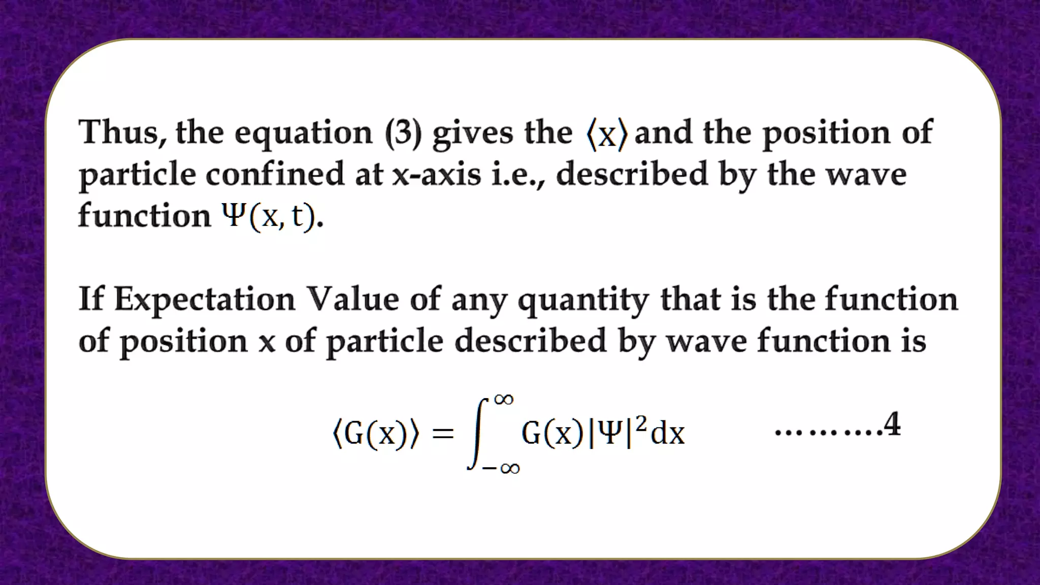 Expectation Value And Operator In Quantum Physics Ppt
