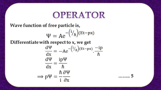 Expectation Value And Operator In Quantum Physics Ppt