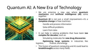 Quantum Artificial Intelligence Basic Presentation | PPTX