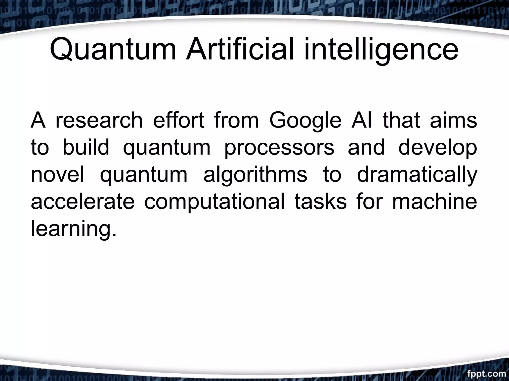 Quantum artificial intelligence | PPT