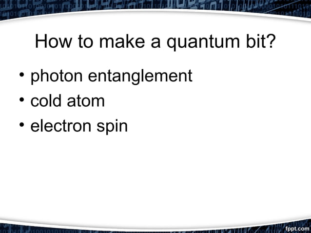 Quantum artificial intelligence | PPT | Computing | Technology & Computing