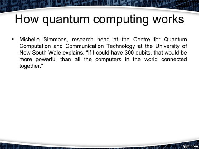 Quantum artificial intelligence | PPT | Computing | Technology & Computing