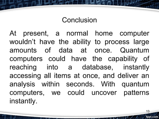 Quantum artificial intelligence | PPT | Computing | Technology & Computing