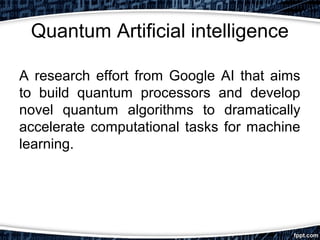 Quantum artificial intelligence | PPT