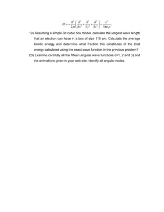 Quantum assignment | PDF | Physics | Science