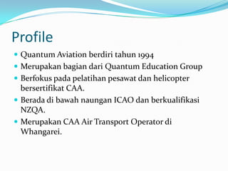 Quantum aviation profile | PPTX