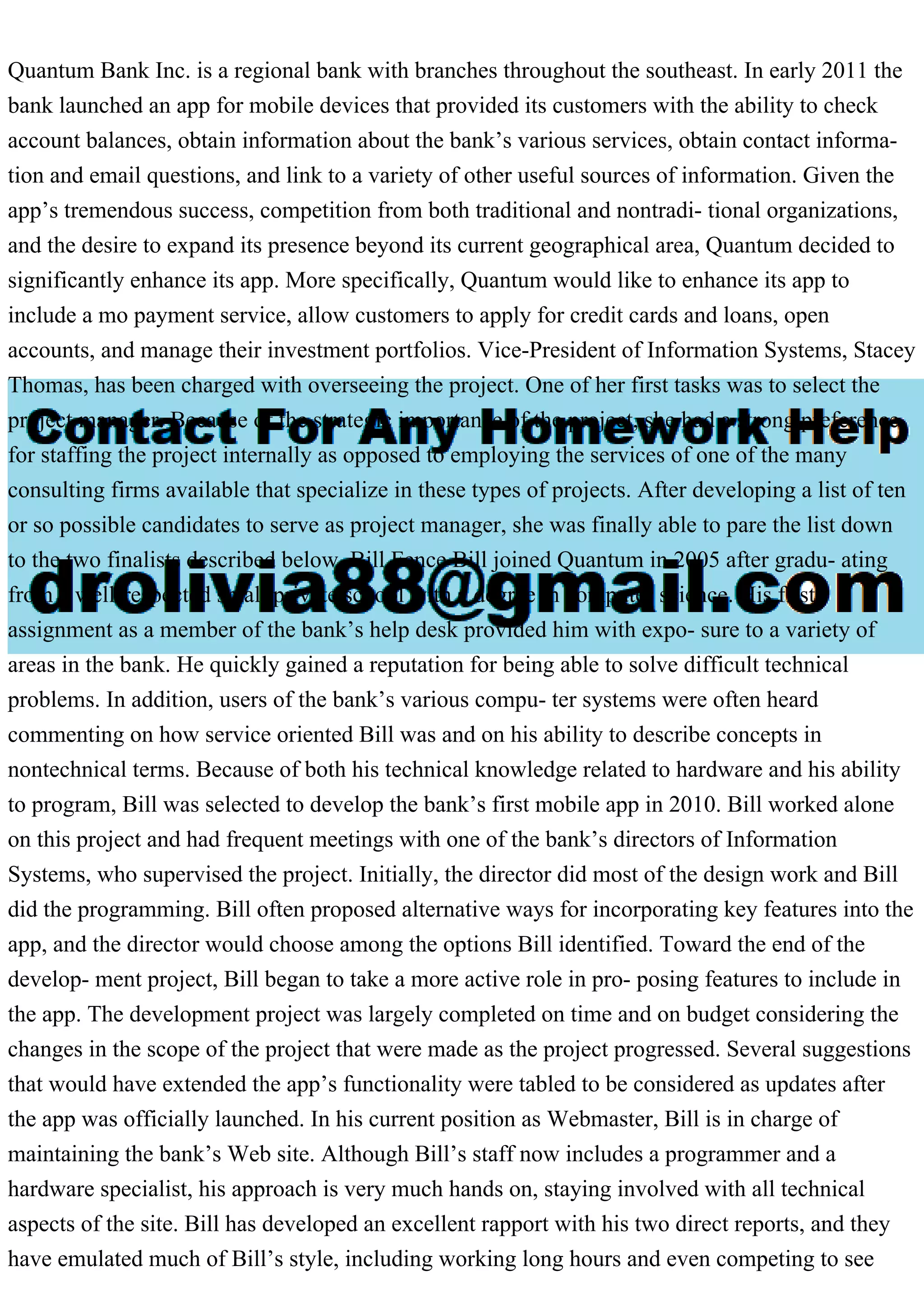 Quantum Bank Inc. is a regional bank with branches throughout the so.pdf