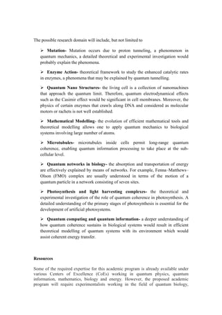 Quantum biology | PDF