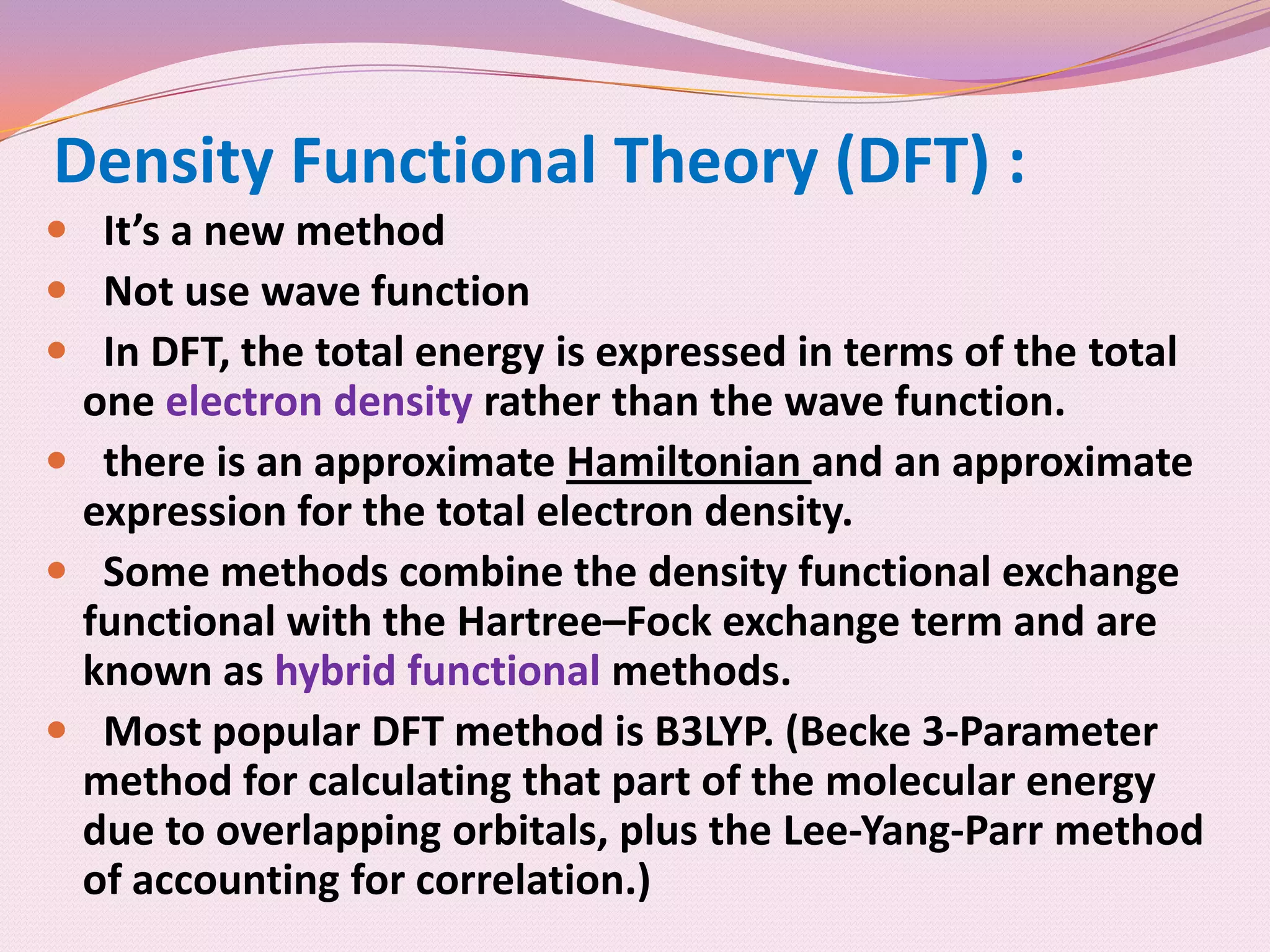 Quantum calculations and calculational chemistry | PPTX