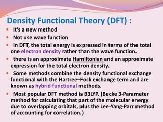 Quantum calculations and calculational chemistry | PPTX