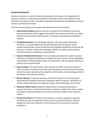 QUANTUM CHEMISTRY.docxBasic definition of terms and concepts of Quantum ...