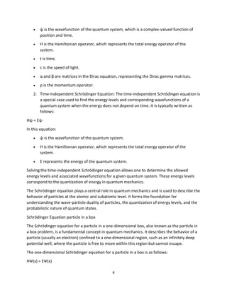 QUANTUM CHEMISTRY.docxBasic definition of terms and concepts of Quantum chemistry | PDF