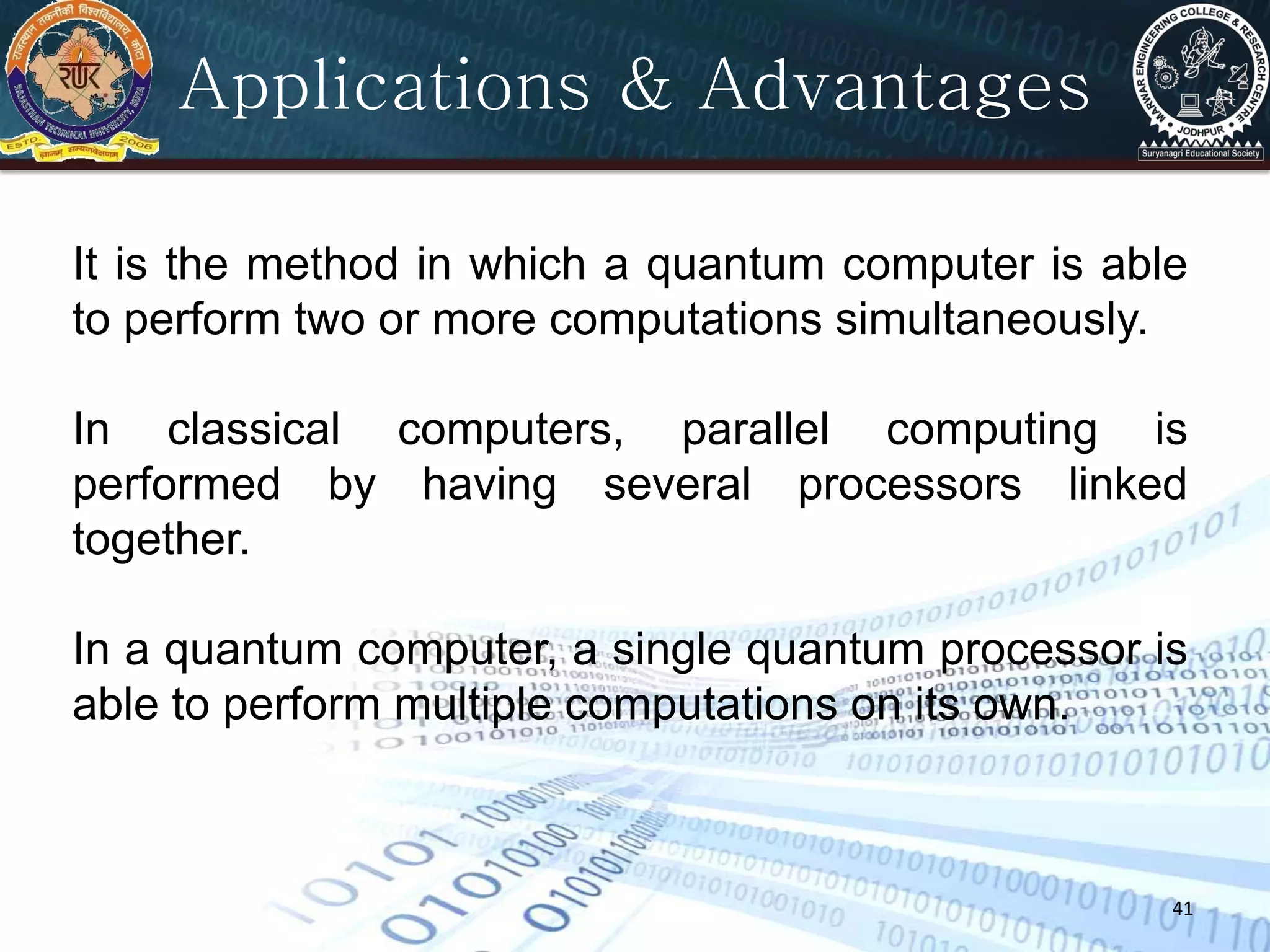 Quantum computation - Introduction | PDF