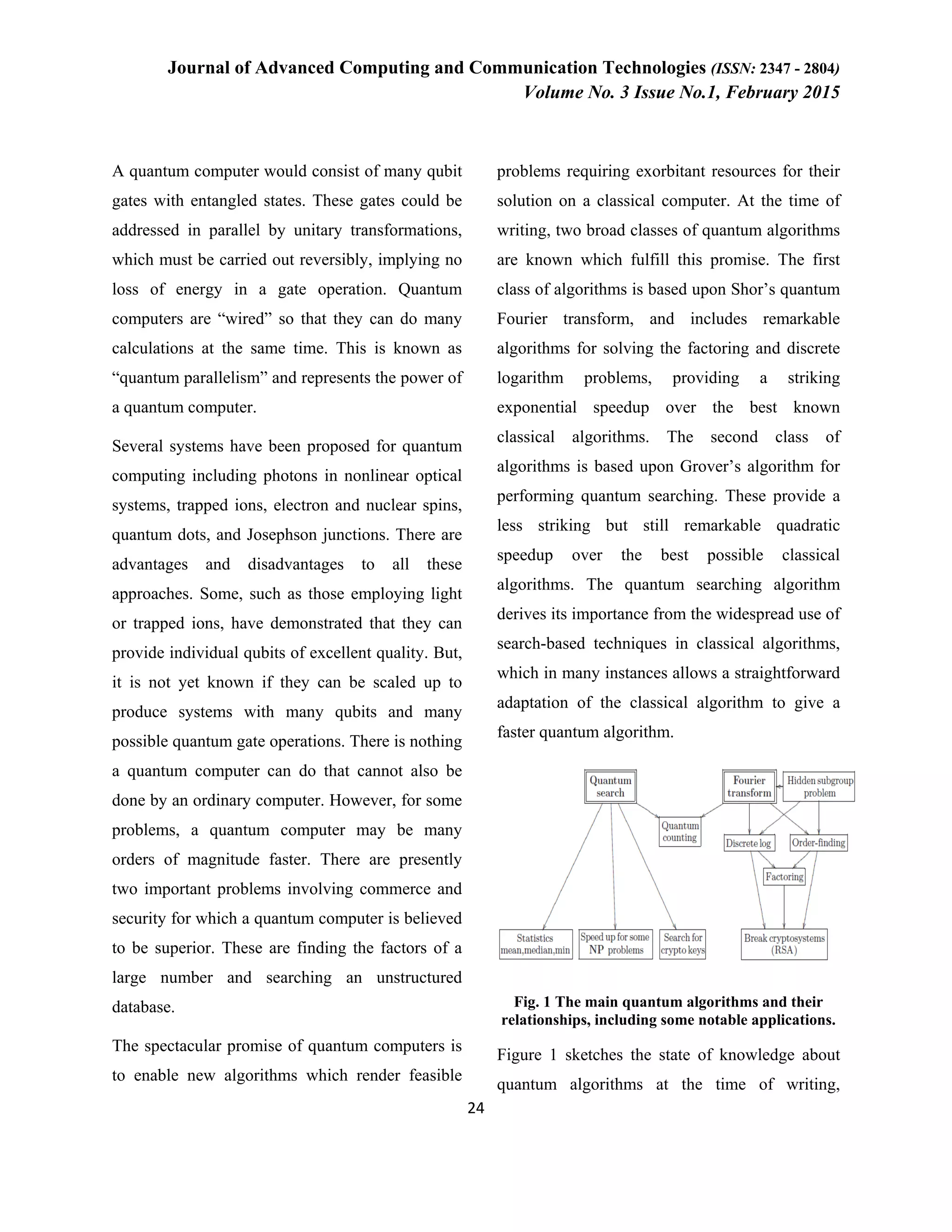 Quantum computation a review | PDF