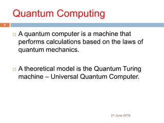 Quantum Computer | PPT