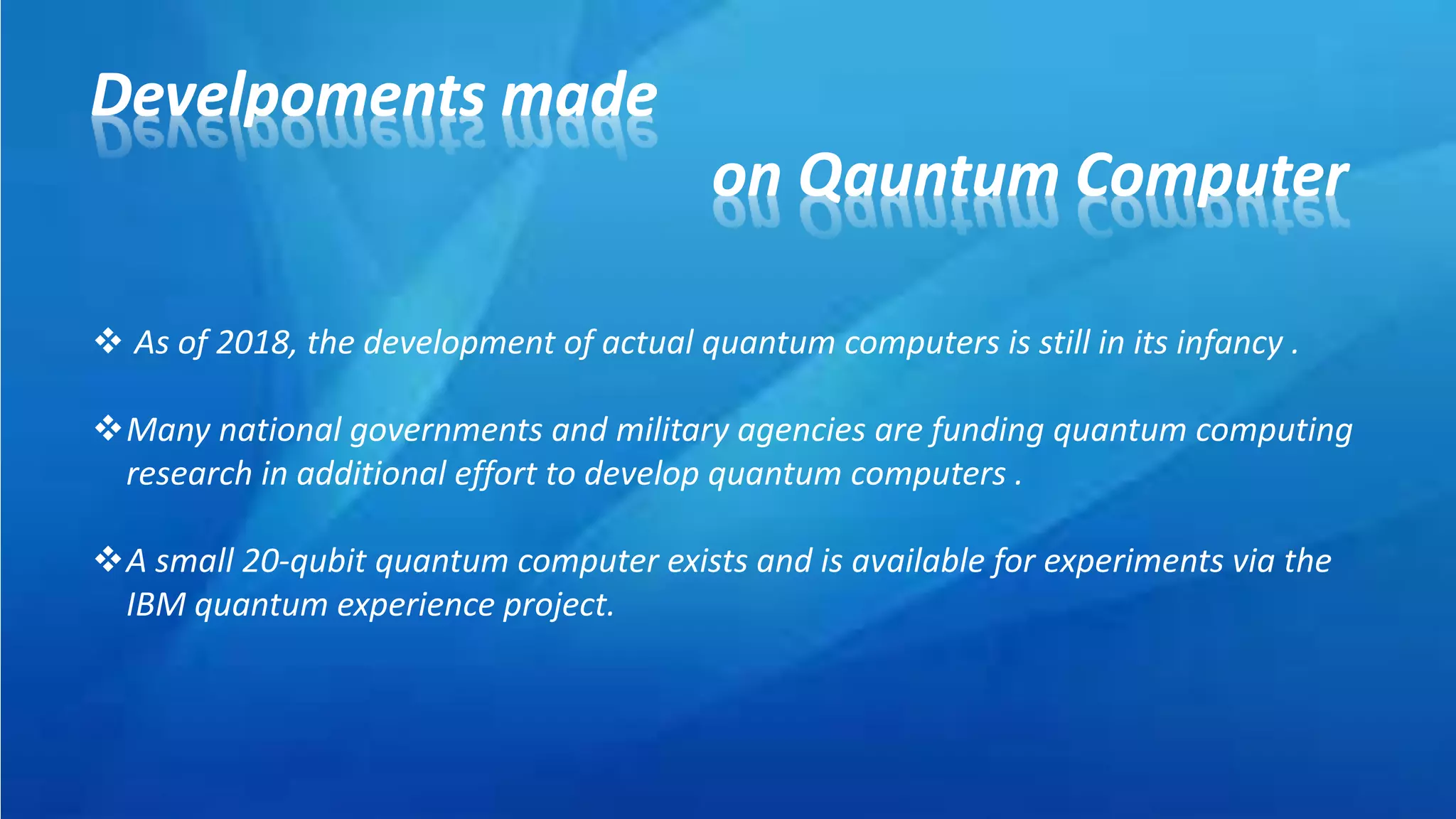 Quantum computer | PPTX