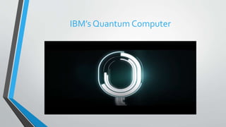 Quantum computer | PPTX | Physics | Science