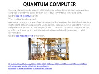 QUANTUM COMPUTER.pptx | Physics | Science