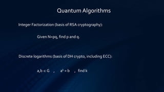 Quantum computer in cryptography | PPTX