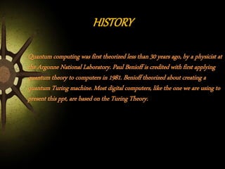 Quantum computers | PPT