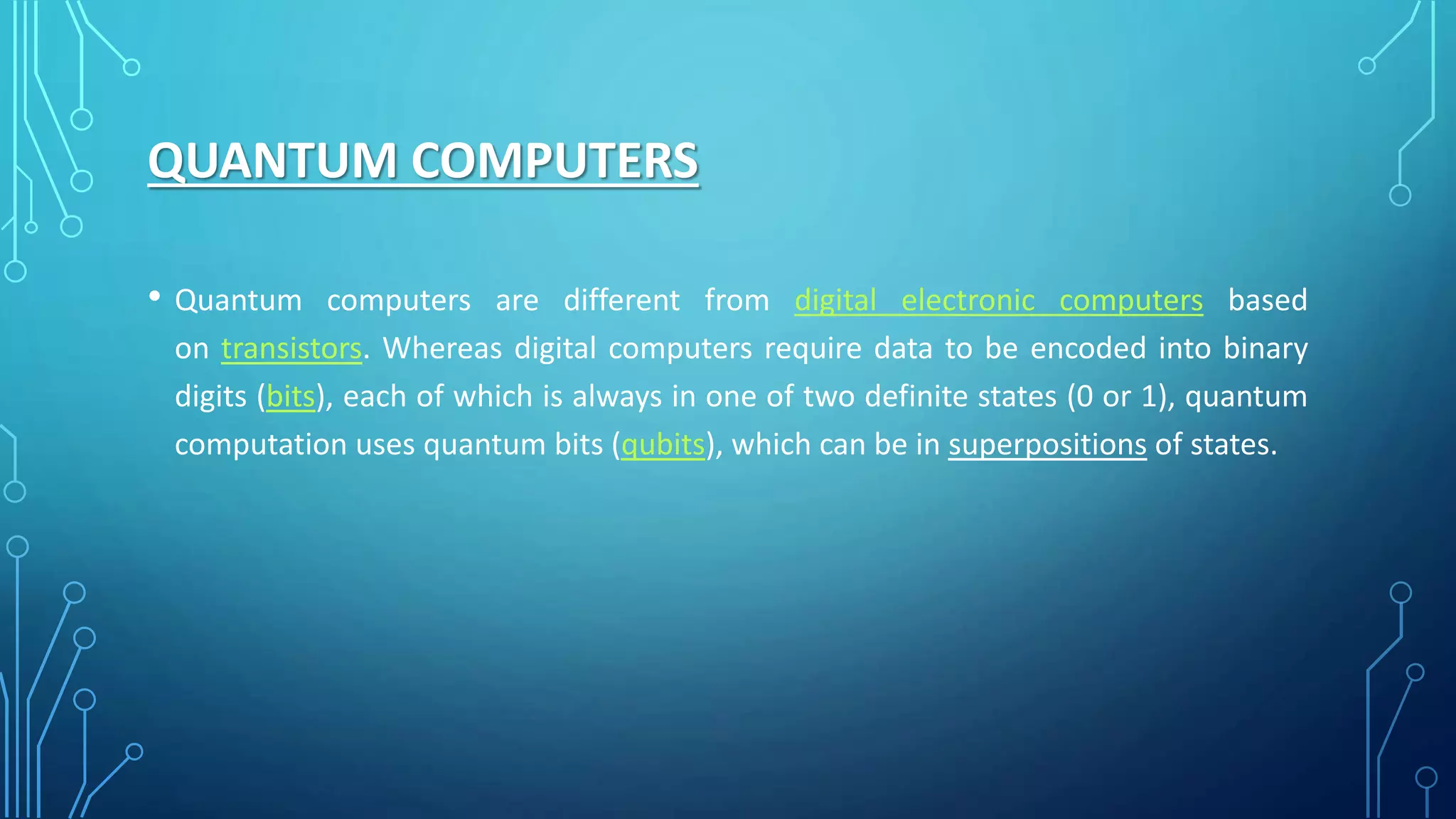Quantum computers | PPTX