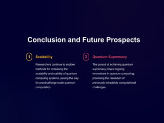 Quantum computers and how it works and applications and future ...