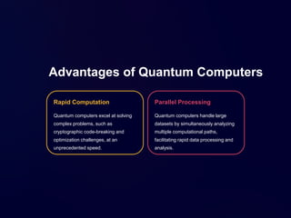 Quantum computers and how it works and applications and future ...