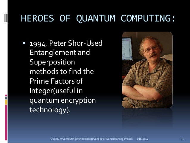 Quantum Computing - Basic Concepts Quantum Computing - Basic Concepts