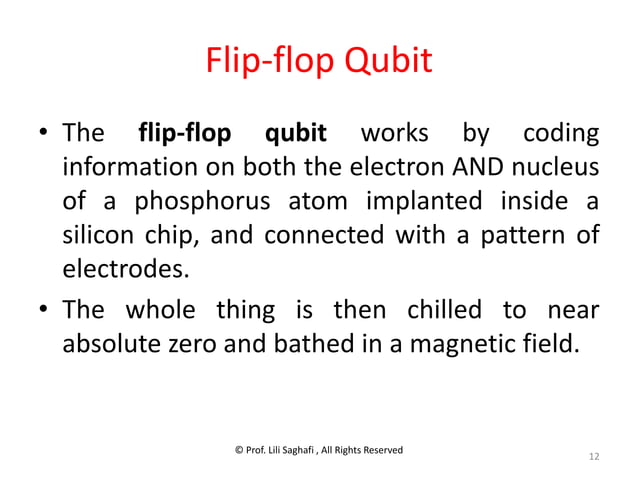 Quantum computers new generation of computers part10 New Qubits Type | PPT