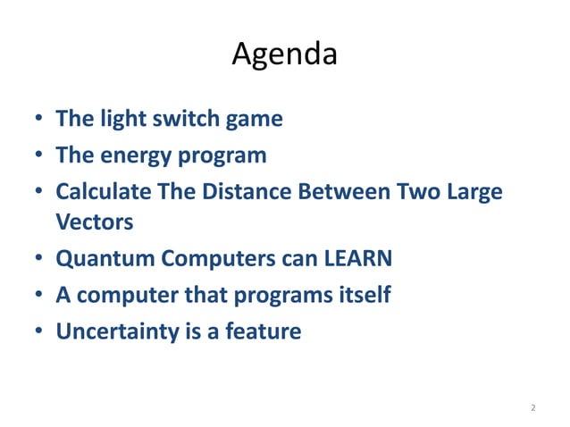 Quantum Computers PART 3 Computer That Program itself by Prof. Lili Saghafi | PPT