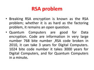 Quantum Computers New Generation of Computers Part 9 Quantum Computers ...