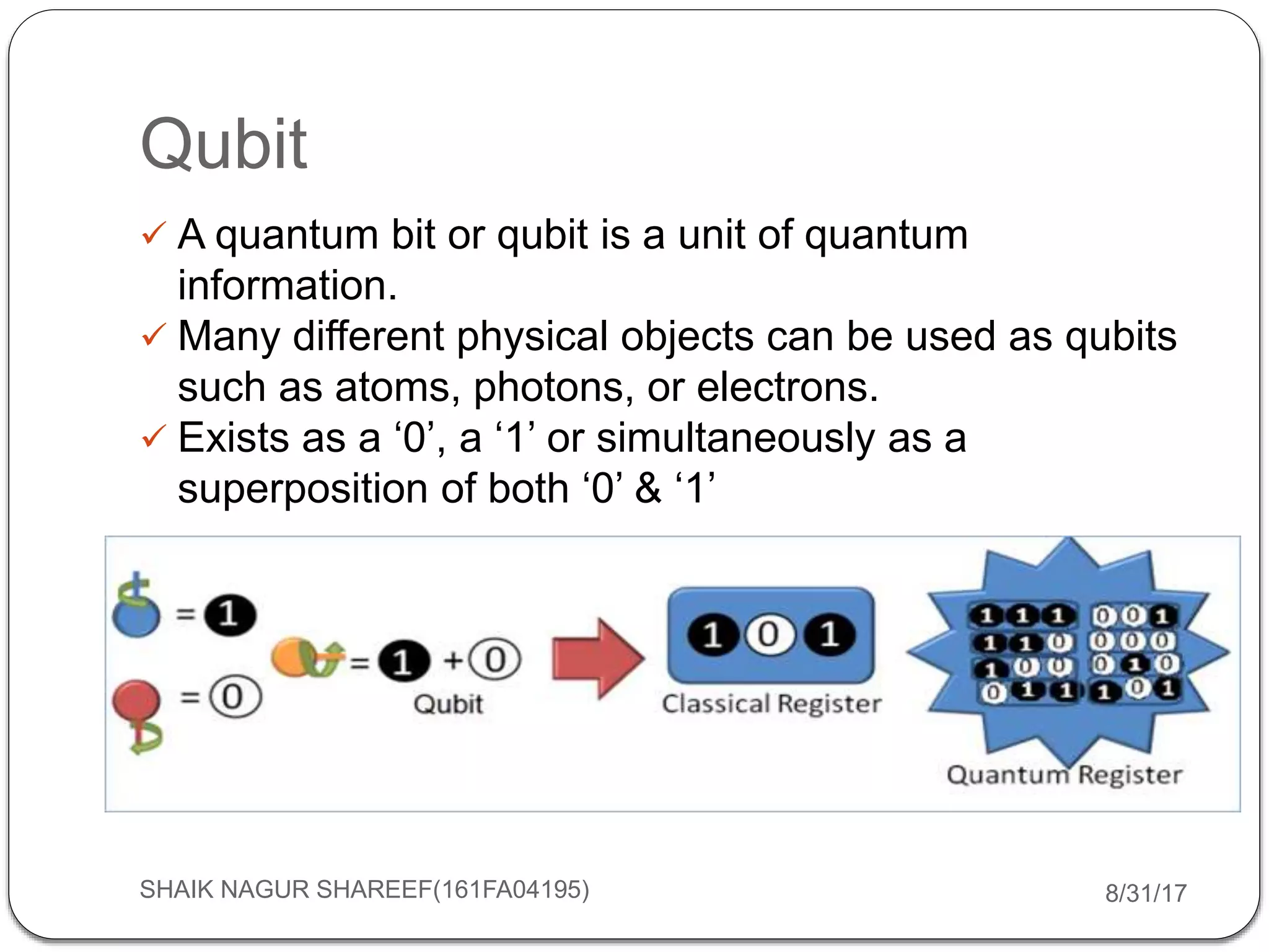 Quantum computers | PPTX | Physics | Science