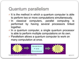 Quantum computers | PPTX | Physics | Science