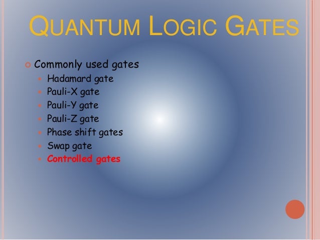 Quantum computing