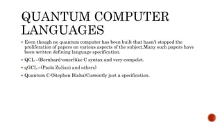 Quantum computing | PPTX