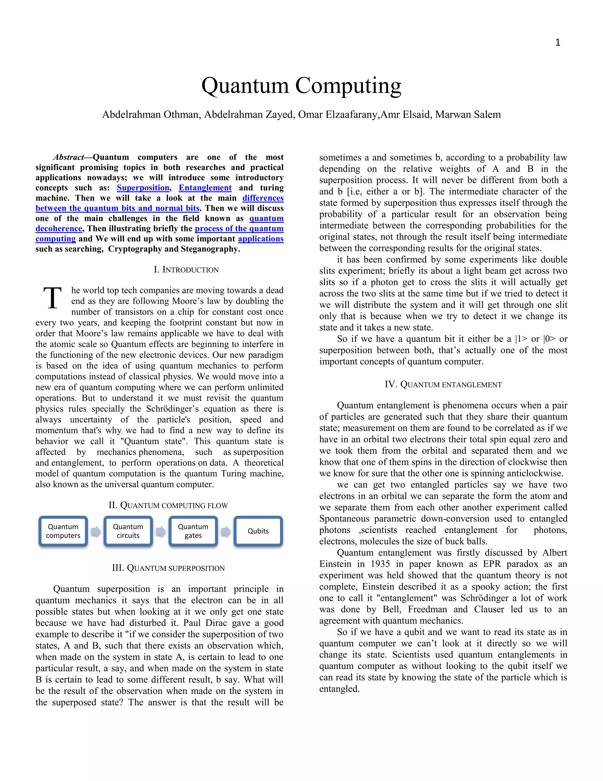 Quantum Computing | PDF