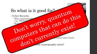 Quantum Computing - Tony Tran | PPTX | Physics | Science