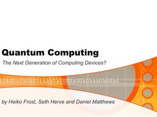 Quantum computing | PPT
