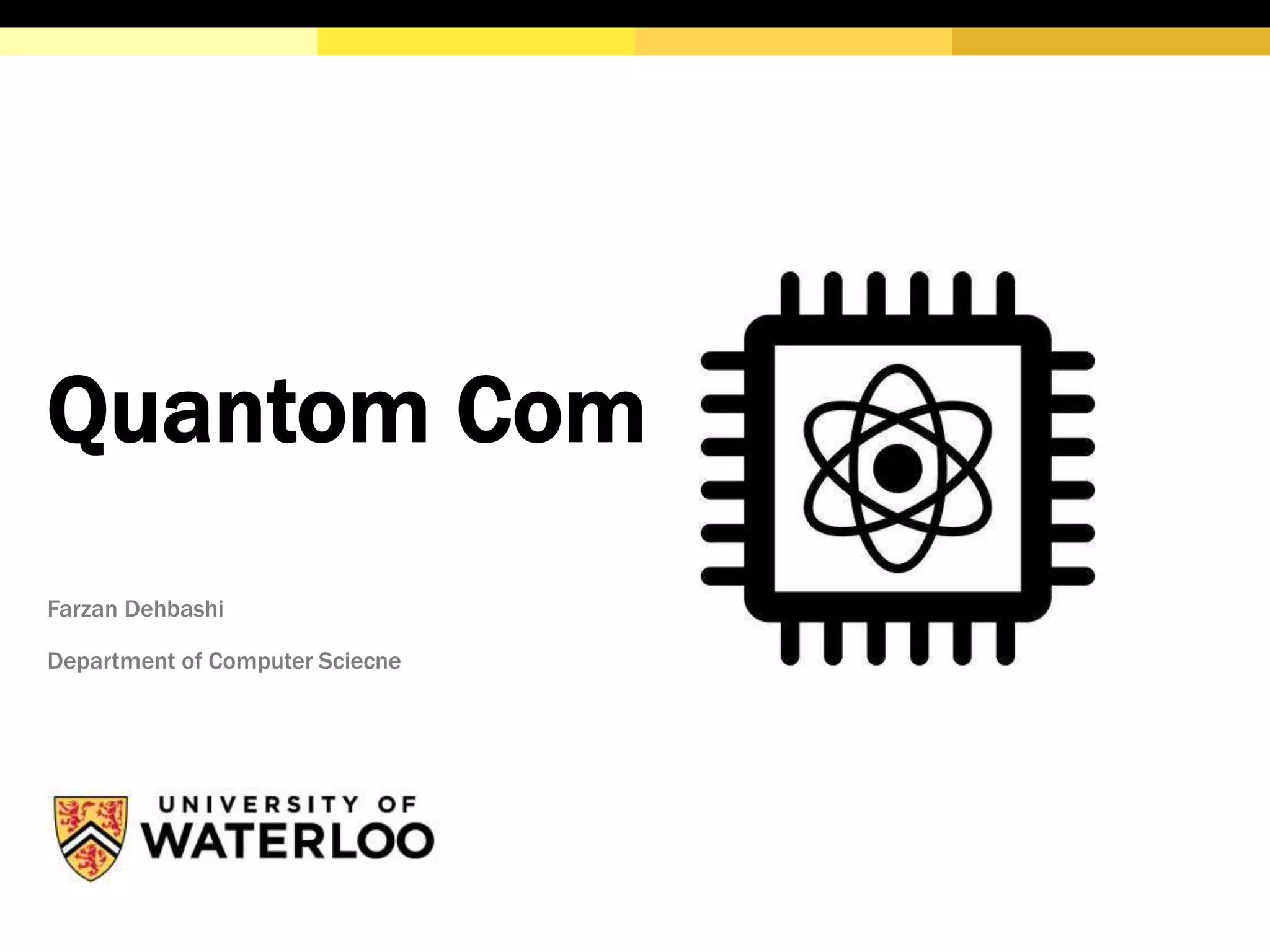 Quantum computing | PPTX
