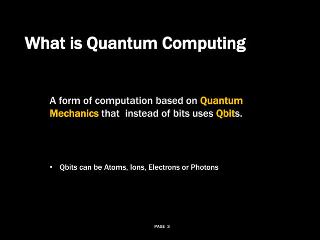 Quantum computing | PPTX | Physics | Science