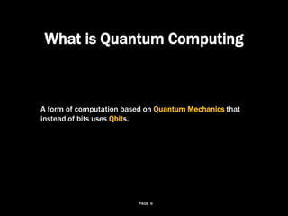 Quantum computing | PPTX | Physics | Science