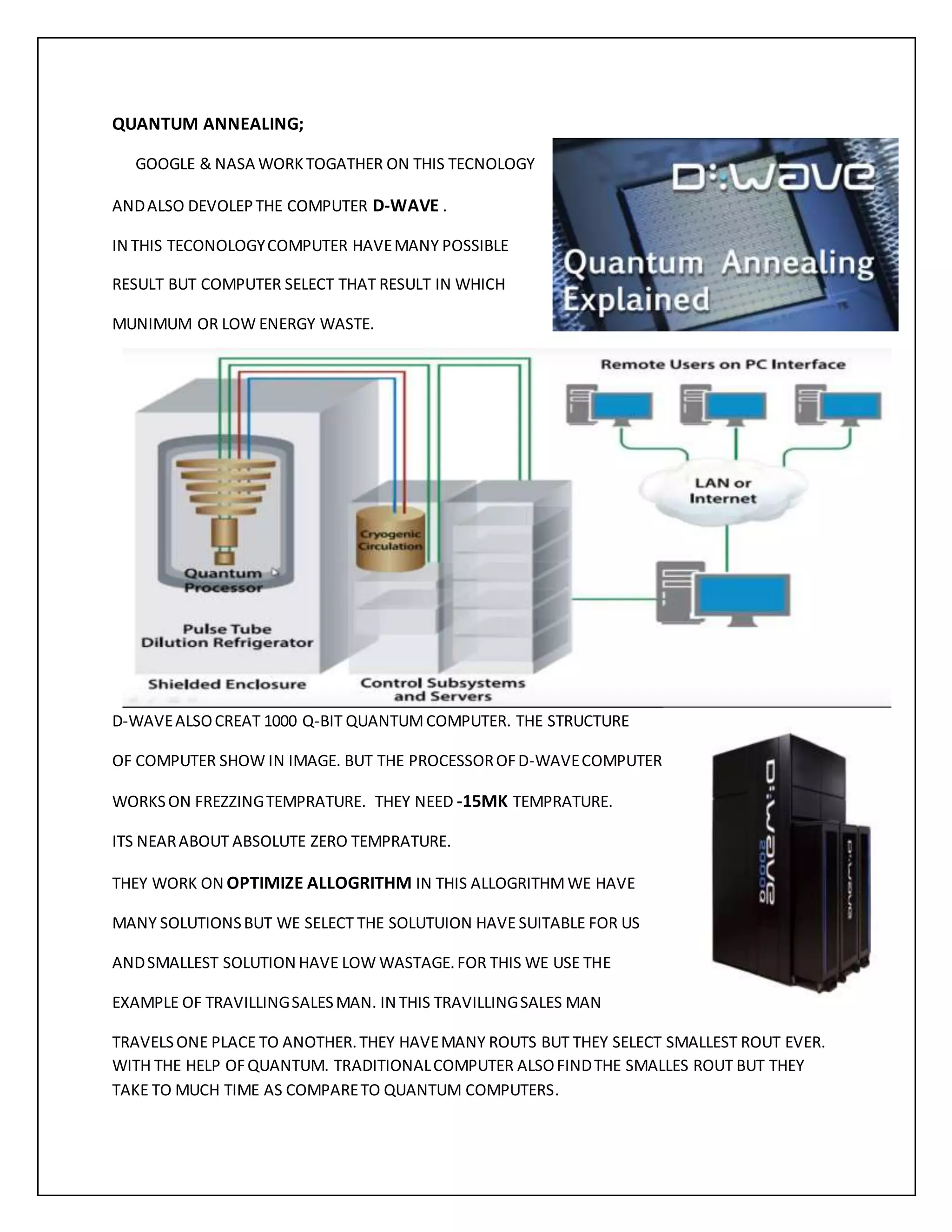 Quantum computing | DOCX | Physics | Science