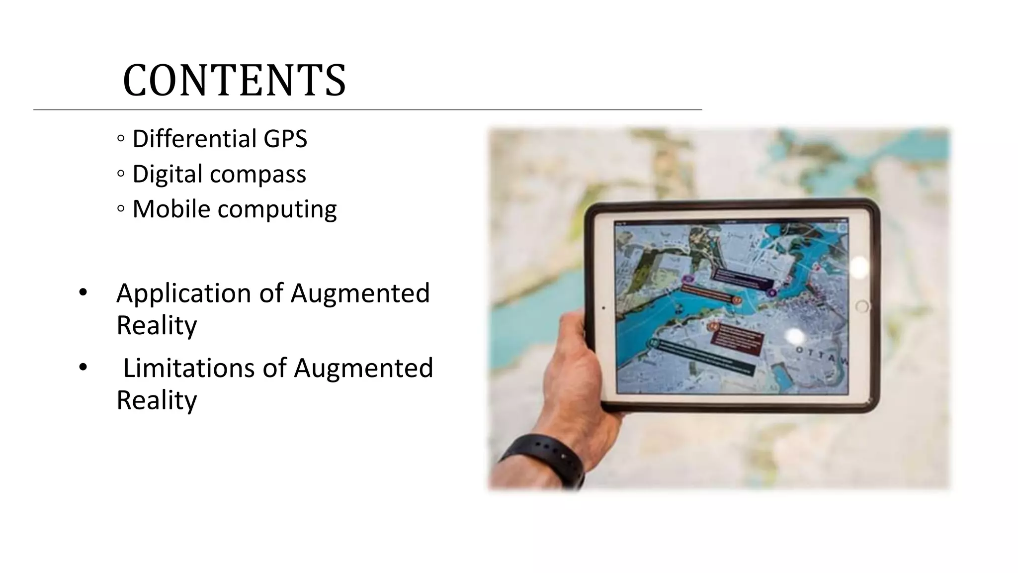 AN Introduction to Augmented Reality(AR) | PPT