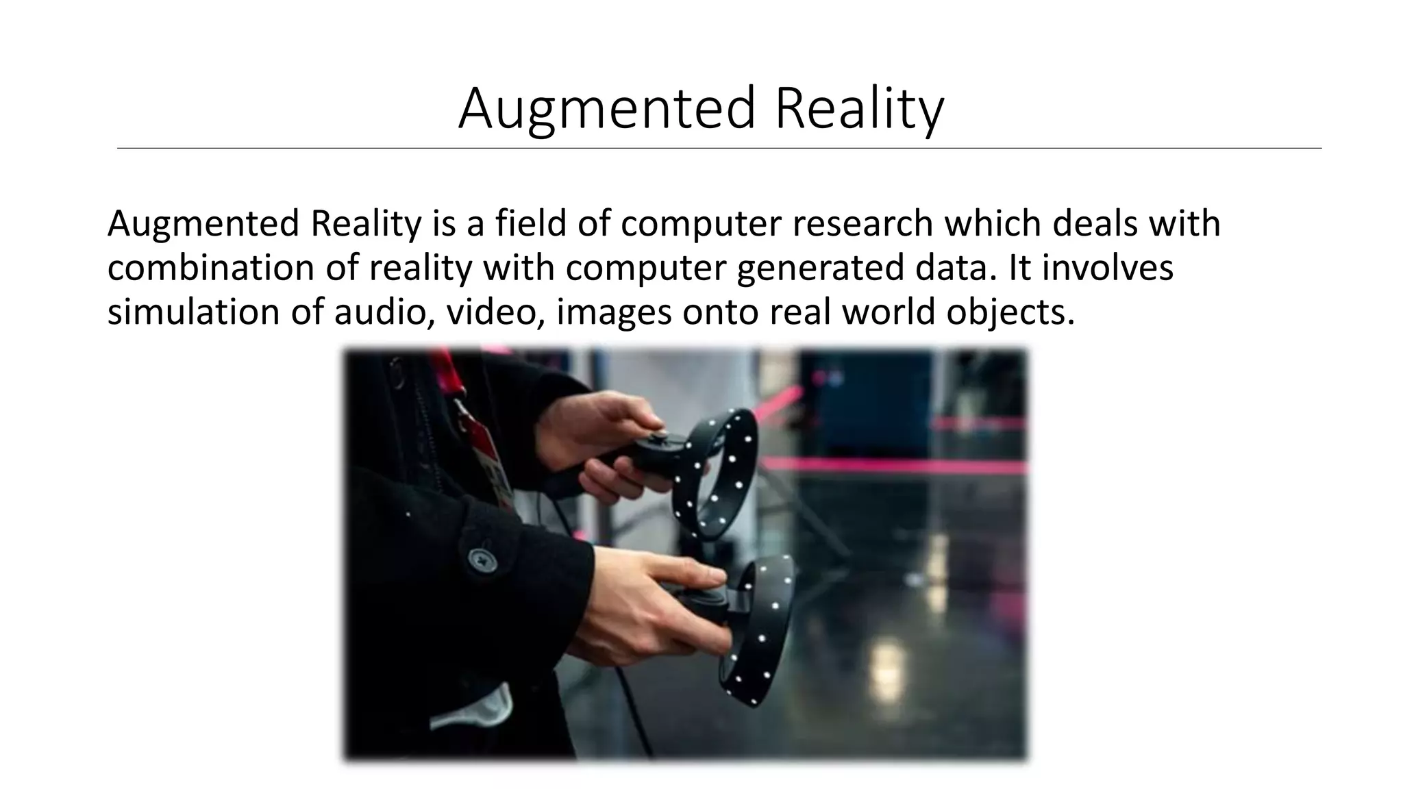 AN Introduction to Augmented Reality(AR) | PPT